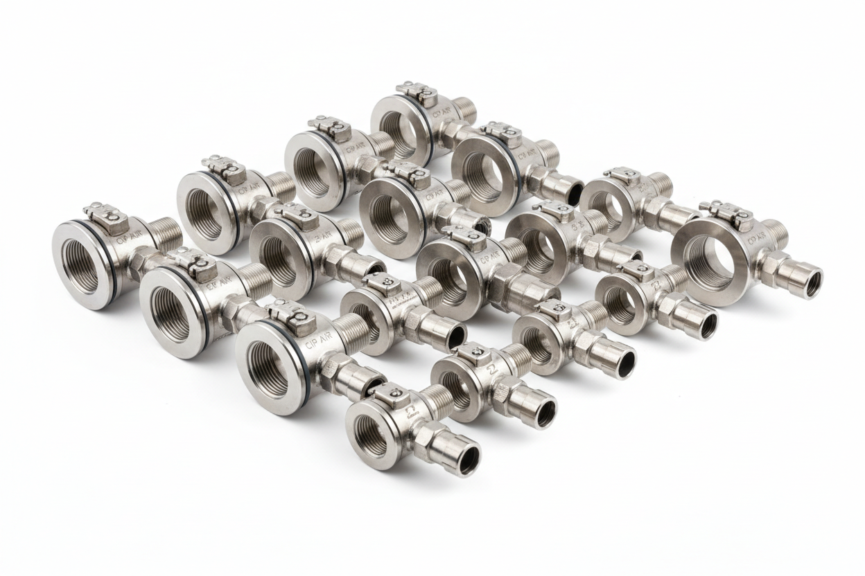 Compressed Air Connect Tri Clamp Adapter for CIP | EAGLE