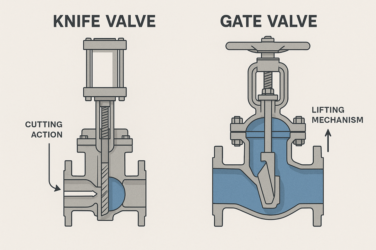 Knife Valve vs Gate Valve | EAGLE