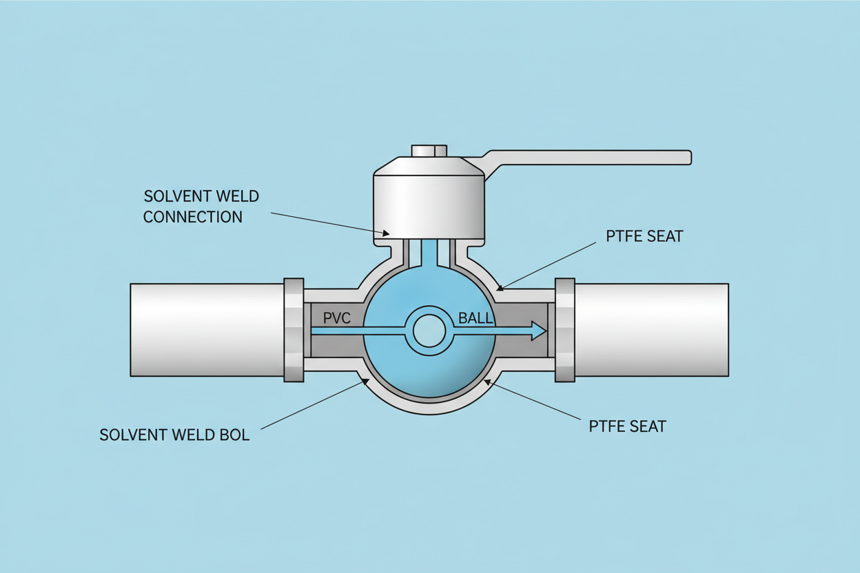 What Is a Solvent Weld Ball Valve? | EAGLE