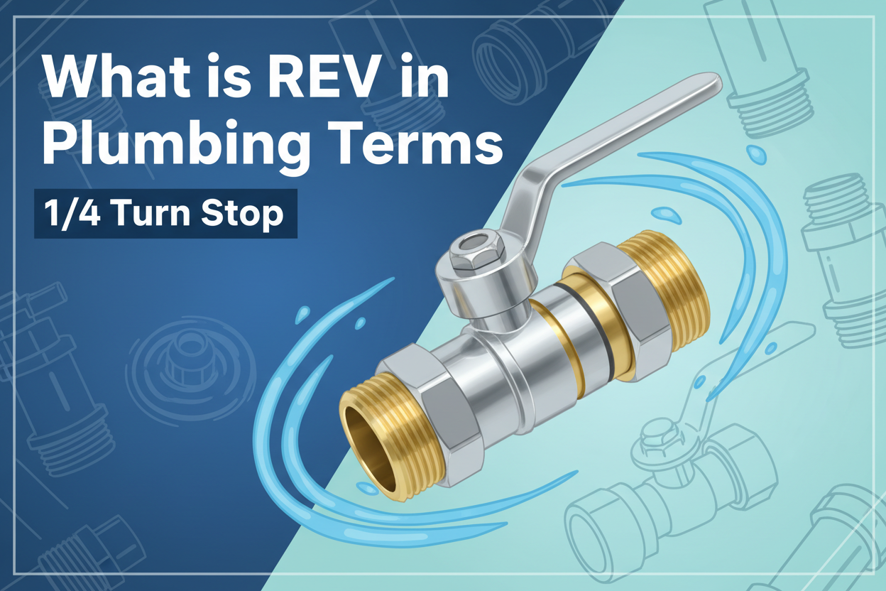 What is REV in Plumbing Terms 1/4 Turn Stop | EAGLE